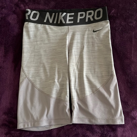 Nike | Shorts | Grey Nike Pro Compression Bike Shorts Gray | Poshmark